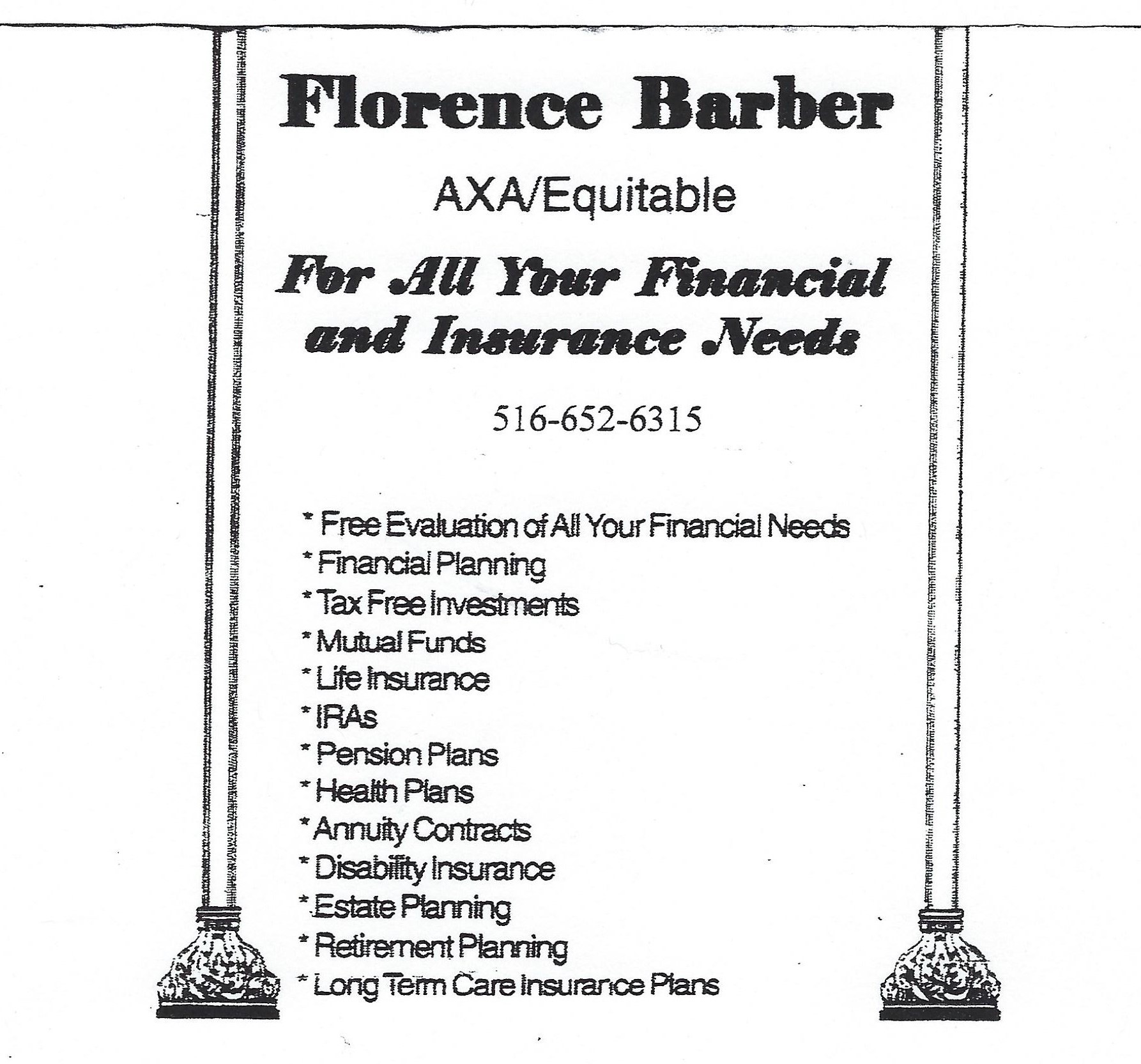 Florence Barber - AXA/Equitable |The Queens Village Republican Club Online