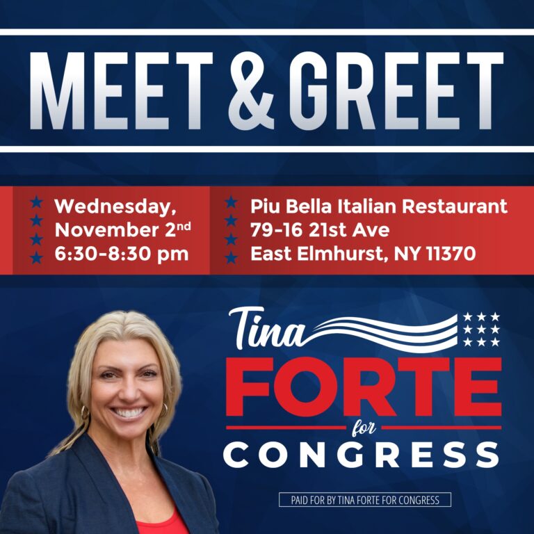 Meet & Greet for Tina Forte in East Elmhurst! - The Queens Village ...