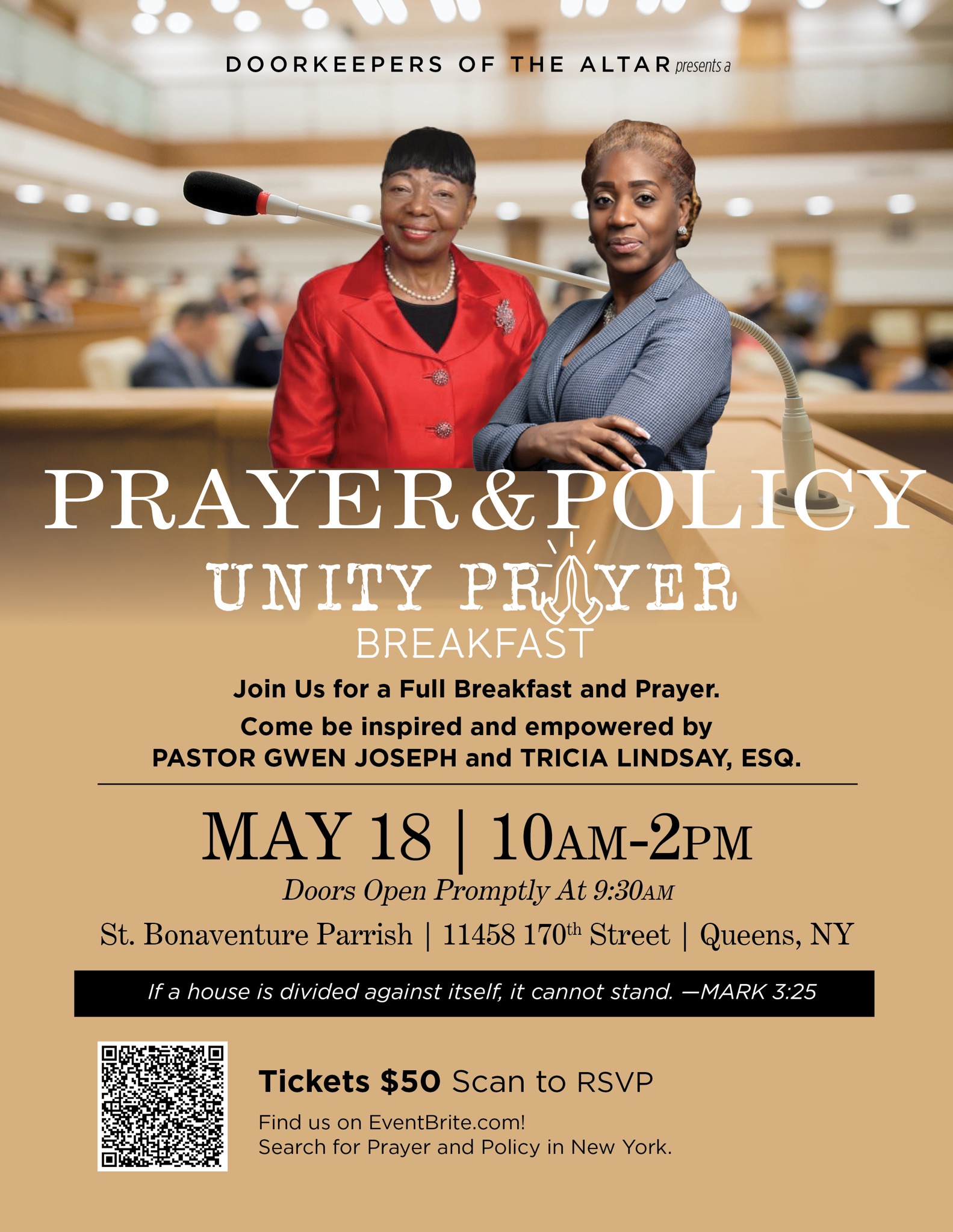 Prayer & Policy Unity Prayer Breakfast - The Queens Village Republican ...