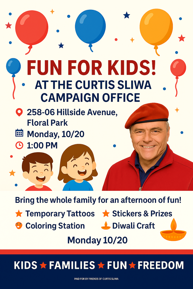 Fun for Kids and the Whole Family at the Curtis Sliwa Campaign HQ - The ...